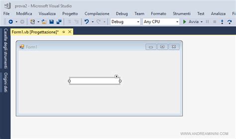 Come Creare Una Form Con Visual Basic NET Andrea Minini