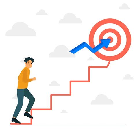 Atteindre Lobjectif Idée Concept Vecteur Premium