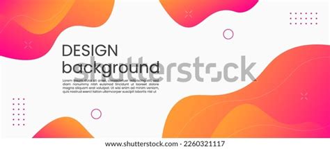 Colorful Template Banner Gradient Color Design Stock Vector Royalty