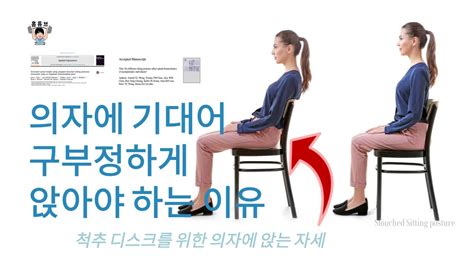 의자에 구부정하게 앉아야 하는 이유 허리 디스크를 위한 올바른 앉은 자세는 Youtube