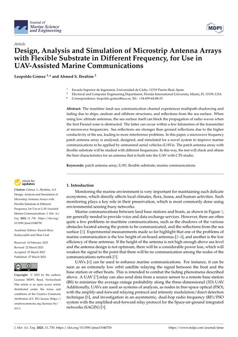 Pdf Design Analysis And Simulation Of Microstrip Antenna Arrays With Flexible Substrate In