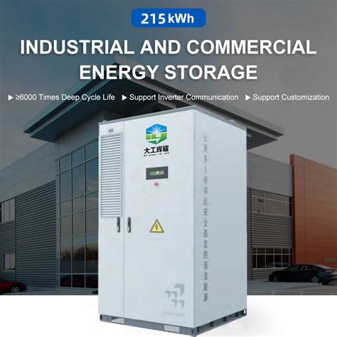 215 Kwh Liquid Cooling Unit Industrial And Commercial Energy Storage Systems From China
