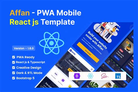 affan pwa mobile react js template