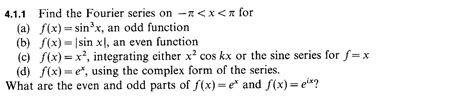 Solved Find The Fourier Series On Chegg Com
