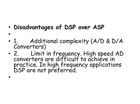 Digital Signal Processing Pptx Digital Audio Computer Software And Applications