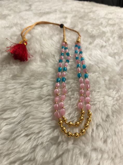 98 Multicolor Festive Wear Gold Beaded Necklace At ₹ 5494gram In Kolhapur