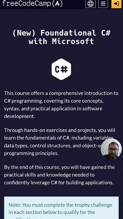 Certificación Gratuita Lenguaje Programación C Freecodecamp Microsoft Net Csharp