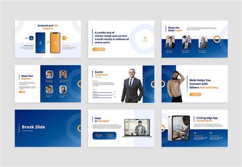 Mobile App Powerpoint Presentation Template Graphue
