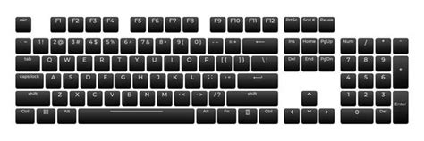 Qwerty Keyboard Layout Vector Qwerty Keyboard Vector Art Icons And