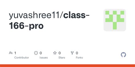 Github Yuvashree11class 166 Pro