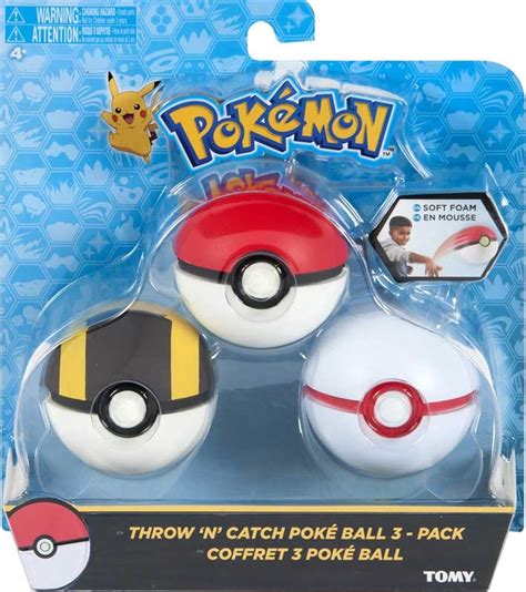 Pokemon Throw N Catch Poke Ball 3 Pack Wholesale