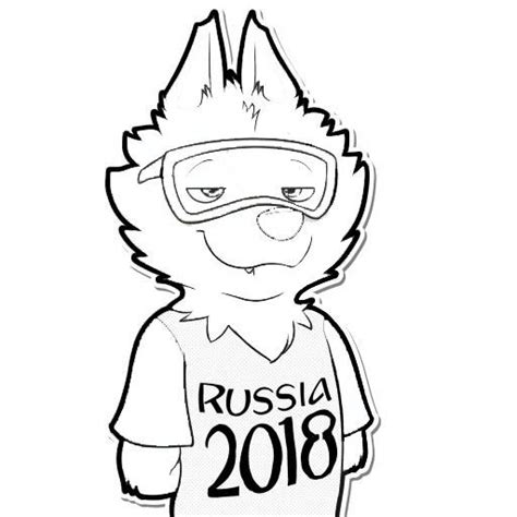 Como Desenhar E Pintar Zabivaka Mascote Da Copa 2018 Mascote Da