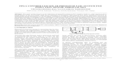 pdf fpga controlled solar photovoltaic …fpga controlled solar