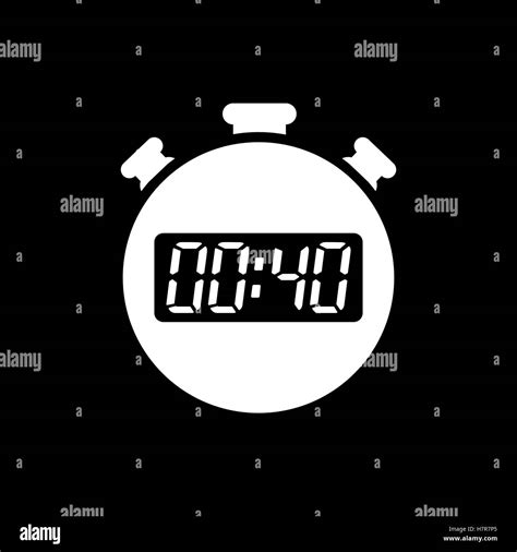 The 40 Seconds Minutes Stopwatch Icon Clock And Watch Timer Countdown Stopwatch Symbol Ui