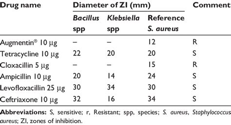 Susceptibility Patterns Of Isolated Bacterial Contaminants Download Table