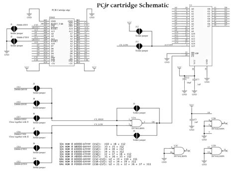 Raphnet Pcjr Cartridge Pcb For Single 64k Or 32k Rom