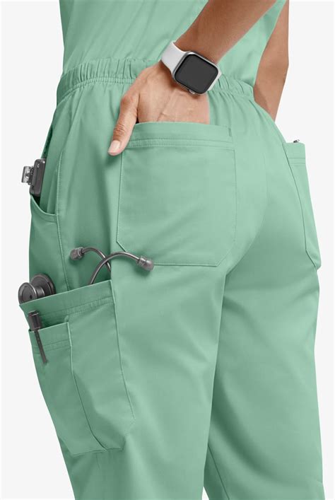Butter Soft Stretch Womens 10 Pocket Mid Rise Straight Leg Scrub Pant