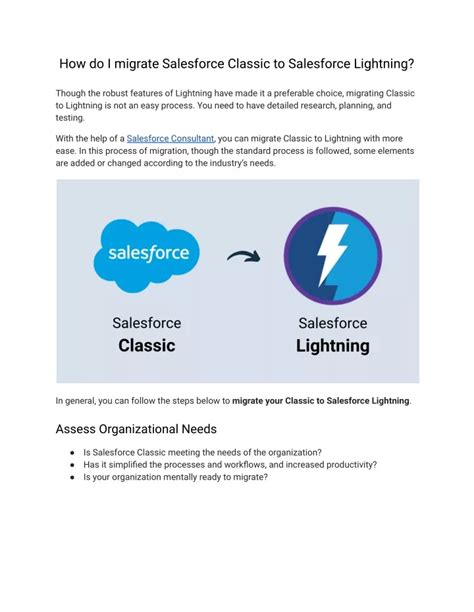 Ppt How Do I Migrate Salesforce Classic To Salesforce Lightning