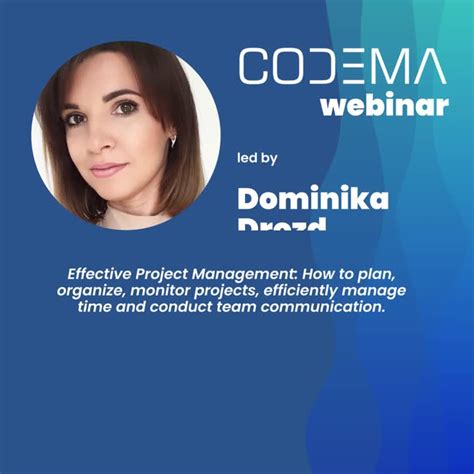 Codema On Linkedin Codema Webinar Projectmanagement Planning