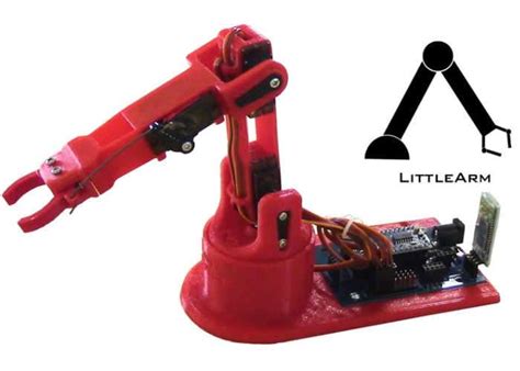 littlearm 2c mini arduino robotic arm video geeky gadgets