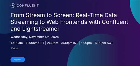 From Stream To Screen Real Time Data Streaming To Web Frontends With