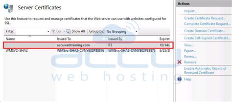 How To Enable Free SSL Such As Let S Encrypts In Windows Server AccuWebHosting