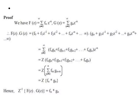 Convolution And Residue Method In Inverse Z Transform Pptx