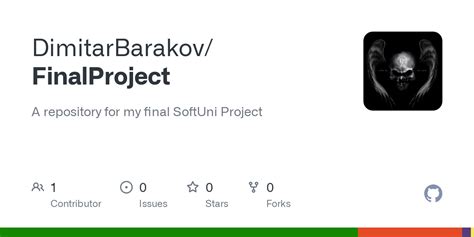 Github Dimitarbarakovfinalproject A Repository For My Final Softuni Project
