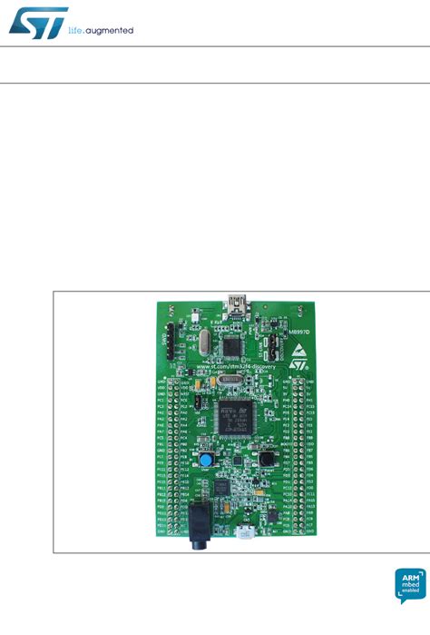 Discovery Kit With Stm32f407vg Mcu User Manual Discoveryf4