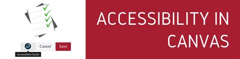 Accessibility In Canvas