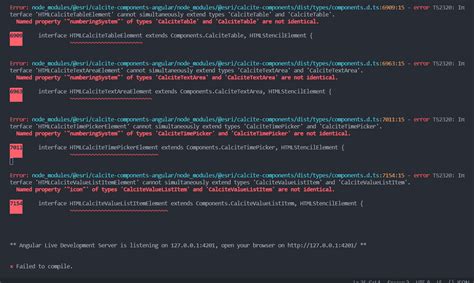 Issue With Calcite Components Angular Esri Community