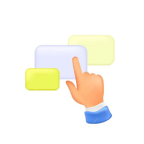 터치 스크린 장치 3d 벡터 일러스트 레이 션 흰색 배경에 격리된 만화 스타일로 화면의 웹 탭을 손으로 누르고 스크롤합니다 현대 기술 스마트 홈 개념 무료 벡터