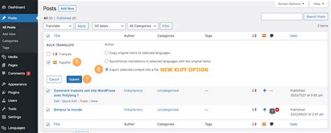XLIFF Export Import Is Now Available For Your Translations With Polylang Pro Polylang