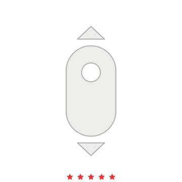 Flat Cartoon Scrolling Down Button With Downward Arrows Vector Digital Page Pointer PNG And