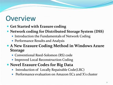 Ppt Erasure Coding Powerpoint Presentation Free Download Id5575638