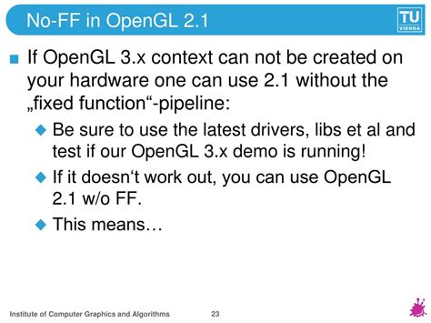 Ppt Introduction To Opengl X And Shader Programming Using Glsl Part Powerpoint