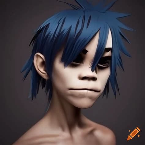 Photorealistic Depiction Of 2 D From Gorillaz On Craiyon