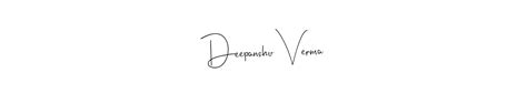 76 Deepanshu Verma Name Signature Style Ideas New Name Signature