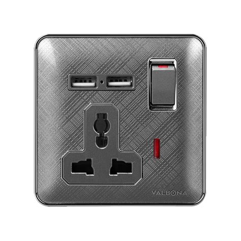 Multi Socket With 2 Usb Ports Valbona