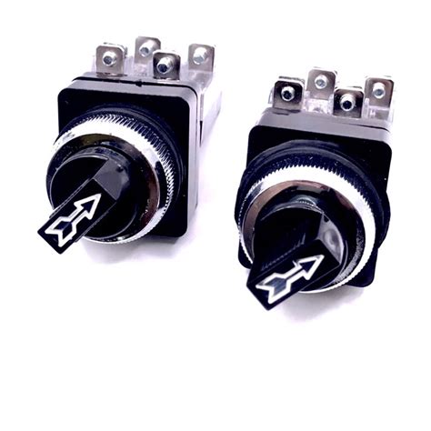 Switch Selector ซีเลคเตอร์ 2จังหวะ 3จังหวะ สวิตช์ลูกศร ขนาด 25 30mm 6a 250v 1no มีขอพร้อมส่งใน