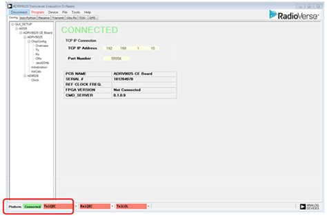 How To Set Up The Adrv9026 Evaluation Board For Testing Qanda Design Support Adrv9022