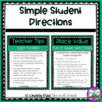 Comparing Digit Numbers By The Owl Teach TPT