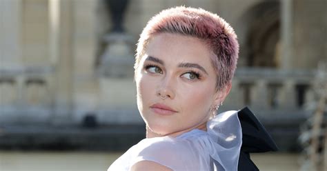 Florence Pugh Wore Yet Another Completely Sheer Gown To The Valentino Couture Show