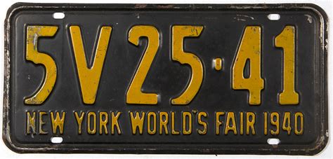 Old New York License Plates