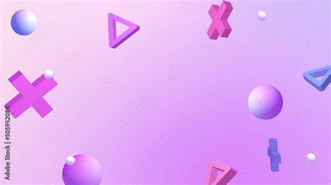 Abstract 3d Geometric Shapes Loop Animation Modern Background Seamless Motion Design
