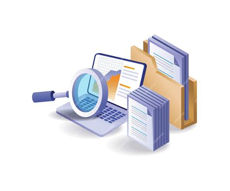 Premium Vector Computer Data Analysis Company Business