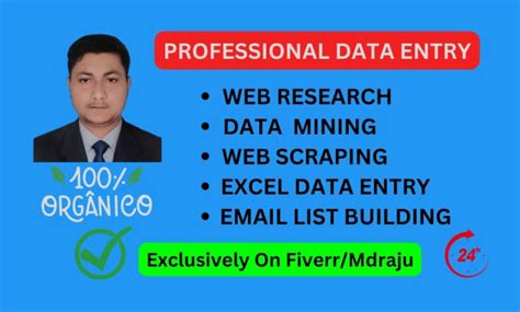 Do Perfect Data Entry Web Research Data Mining Copy Paste By