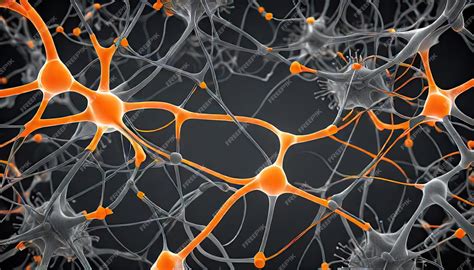 Premium Photo Neural Symphony Mesmerizing Synapse Fusion In Dark Gray