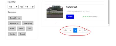 Become â€¹ â€º And Become Â Â In Pagination When My Project Is In Production And
