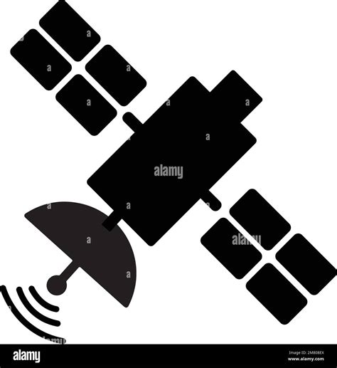 Satellite Icon Over White Background Broadcasting Pictogram Vector Illustration Stock Vector